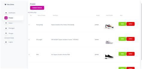 Github Inkra Online Store Project Ecommerce Admin Dashboard Application With Php And Mysql