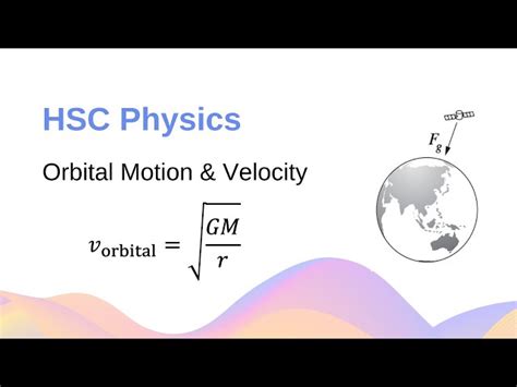 orbital velocity explained satellites orbital speed and time period
