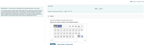 Solved In A Technique Used For Surface Analysis Called Auger