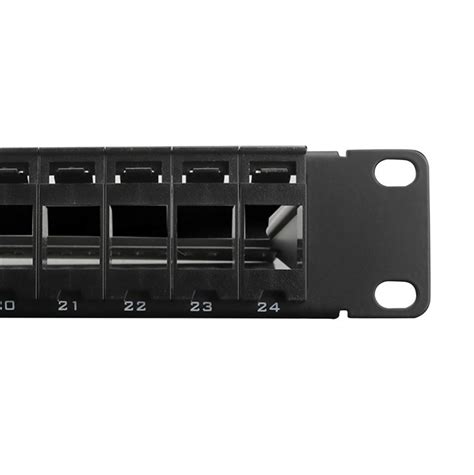 Front Pulling Tray 24 Port Unhielded Blank Ethernet Patch Panel Suppliers Manufacturers