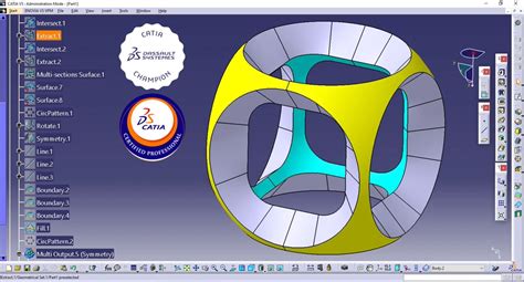 How To Model A Rounded Hollow Cube In Catia V5 Surfaces And Solid Modeling Dassault Systèmes®