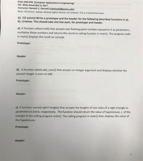 Solved Eleg 1043 Pos Computer Applications In Engineering