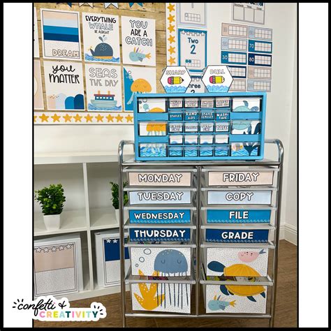 Ocean Theme Classroom Decor Bundle Confetti And Creativity