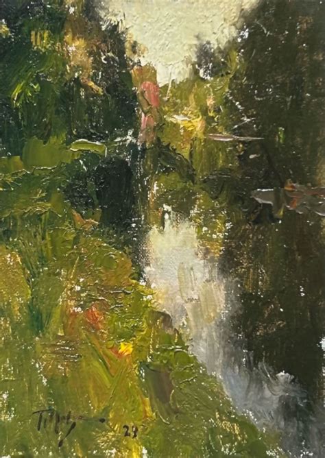 Erie Canal Sunset Tad Retz Painter