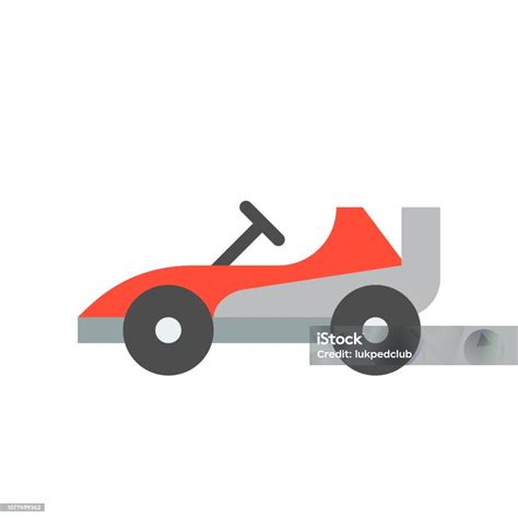 이동 카트 또는 경주 자동차 벡터 아이콘 놀이 공원 관련 플랫 스타일 벡터에 대한 스톡 벡터 아트 및 기타 이미지 벡터 서커스 오락 행사 아이콘 Istock