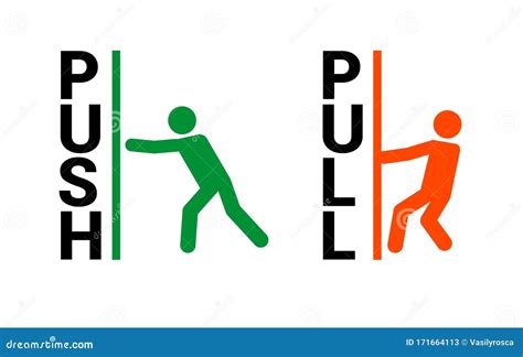 Push Pull Stock Illustrations 3859 Push Pull Stock Illustrations