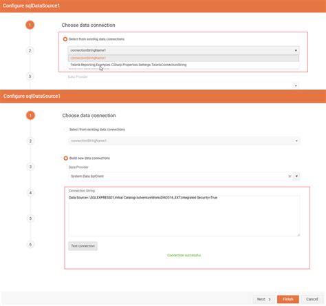 Data Sources Telerik Reporting