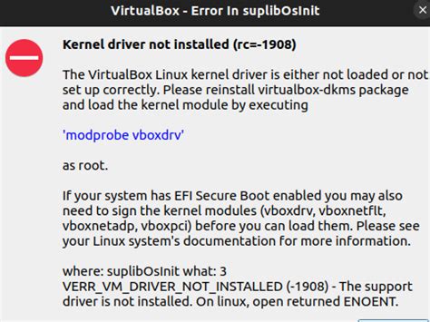 Drivers Virtualbox 6 Stopped Working After Kernel Upgrade In Ubuntu 22 04 Ask Ubuntu