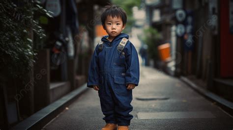 거리에서 포즈를 취하는 일본 소년 주머니에 손 가진 소년 고화질 사진 사진 얼굴 배경 일러스트 및 사진 무료 다운로드