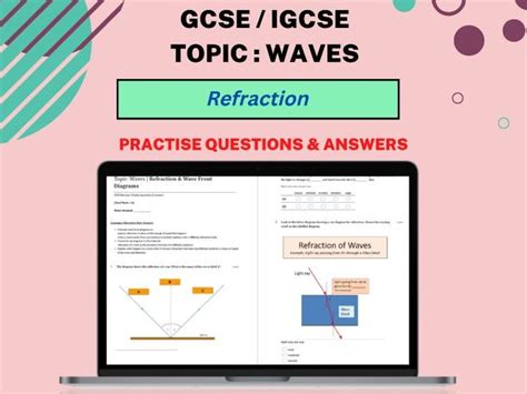 Gcseigcse Physics Refraction Self Assessment Questions And Answers