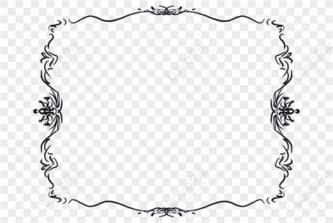 검은 색 테두리 패턴 Png 일러스트 무료 다운로드 Lovepik