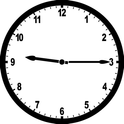 Clock 9 15 Clipart Etc