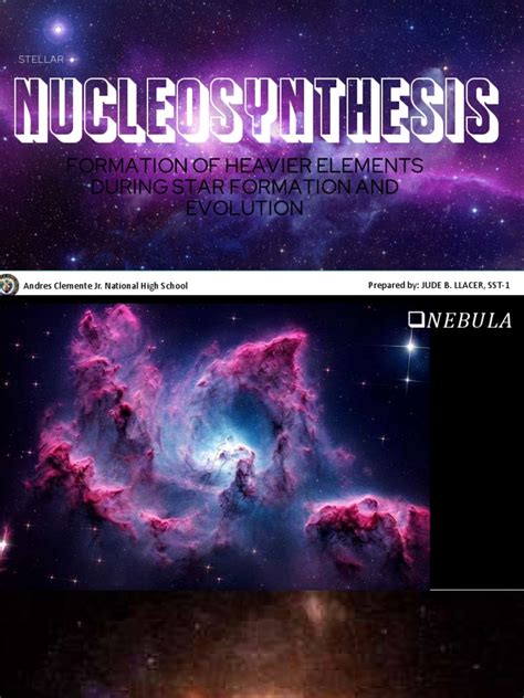 Stellar Nucleosynthesis Pdf