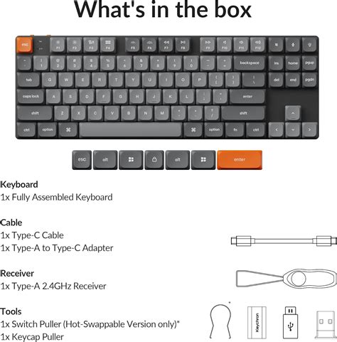 Keychron K Max Tkl Keyboard Red Switch Gaming Keyboard