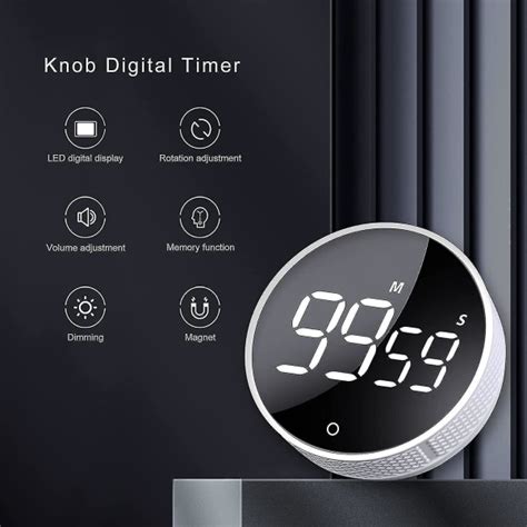 Kchentimer Groe Led Magnetischer Digitaler Countdown Countup Timer