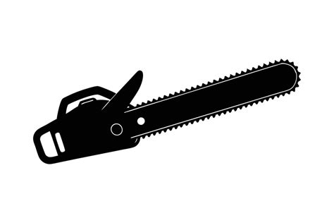 Chainsaw Silhouette Style Art 55316251 Vector Art At Vecteezy