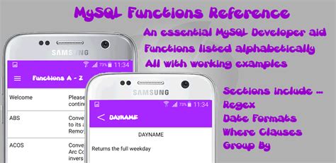 Mysql Functions Android Reference App Seer Computing