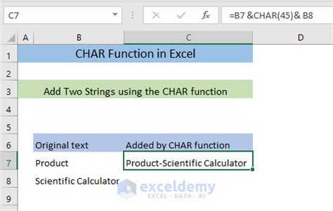 How To Use The CHAR Function In Excel 8 Examples