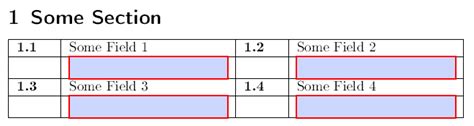 Margin Of TextField In Form TeX LaTeX Stack Exchange