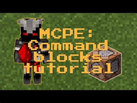 MCPE Command Blocks Tutorial YouTube