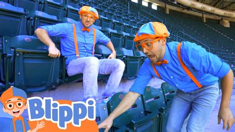 Baseball Stadium Tour With Blippi Full Episodes Sing Along With Blippi Youtube