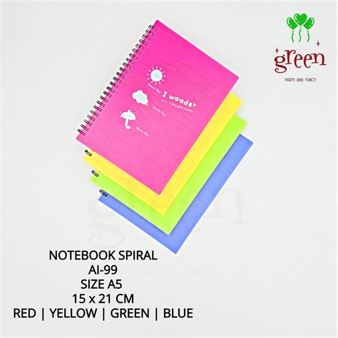 Jual Notebook Spiral Buku Spiral Notebook Ring Buku Tulis Spiral Spiral Note Book Notes