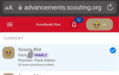 Pack Showing As Scouts Bsa Troop Using Scoutbook And Scoutbook Plus