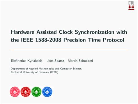 PDF Hardware Assisted Clock Synchronization With The IEEE Precision Time Protocol