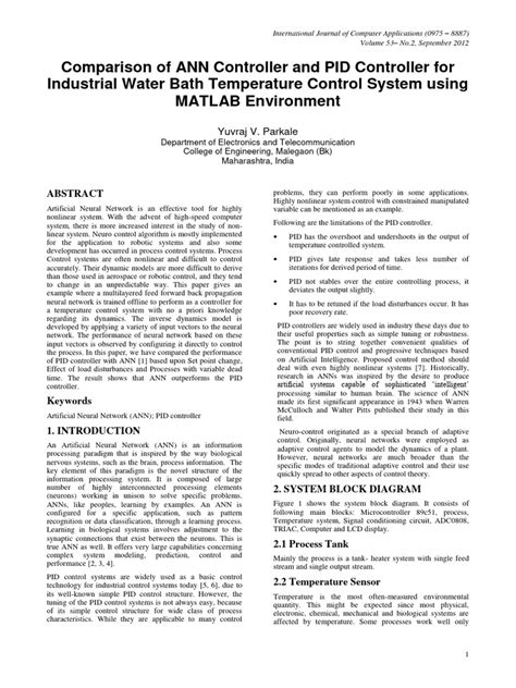 Industrialwaterbathtemperaturecontro Pdf Control Theory