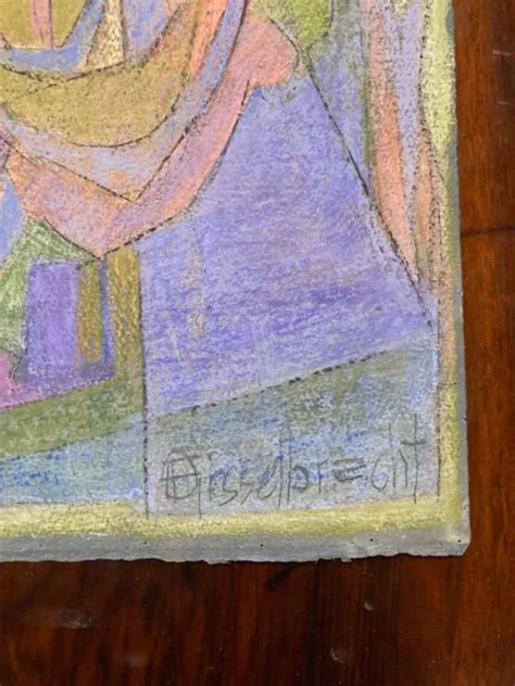 TrÈs Beau Dessin Expressionisme 1997 Frederic Gisselbrecht Homme