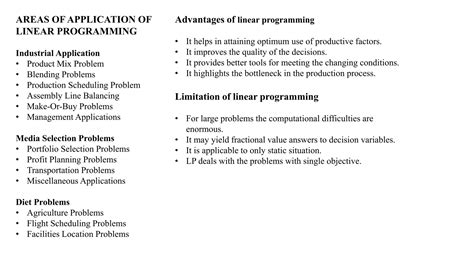 Linear Programing Pdf Physics Science