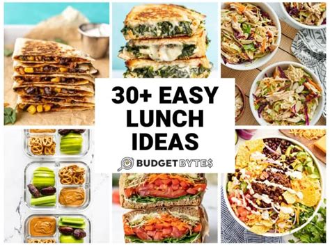 Easy Lunch Ideas Budget Bytes