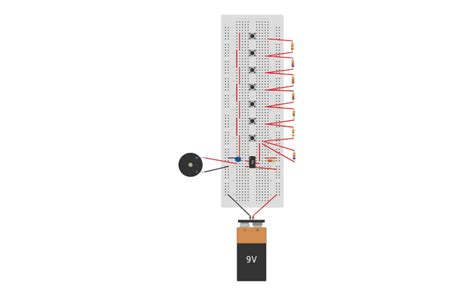Circuit Design Piezo Organ Tinkercad