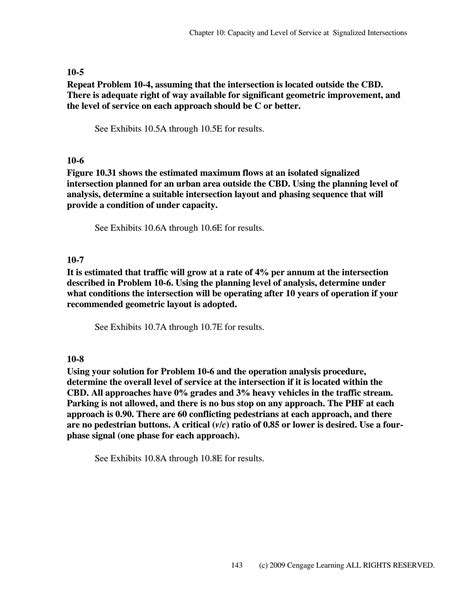 Solution Questions With Solutions About Capacity And Level Of Service