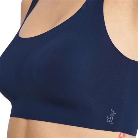 Sloggi Dames Zero Feel 20 Soft Bra Navy Blue