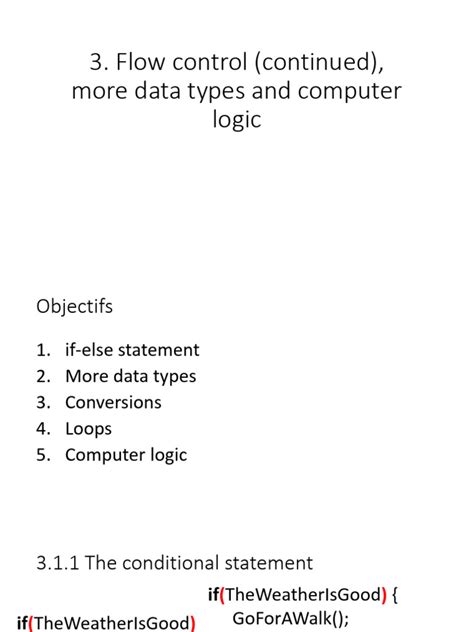 3 Flow Control Continued Pdf Control Flow Mathematical Logic