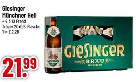 Giesinger Münchner Hell 20x05l Angebot Bei Trinkgut