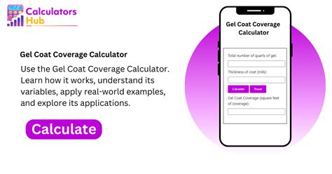 Gel Coat Coverage Calculator