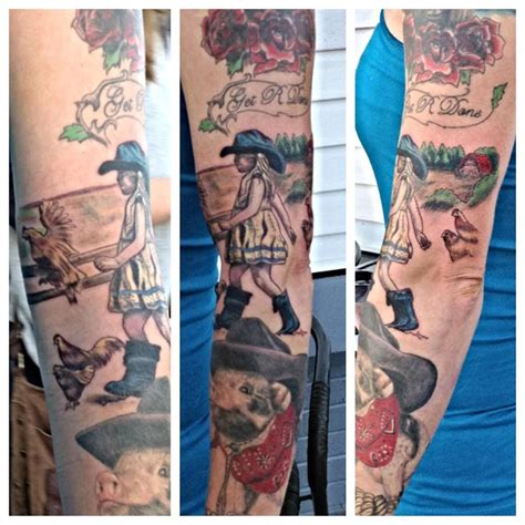 Farm Tattoo Sleeve Printable Calendars At A Glance