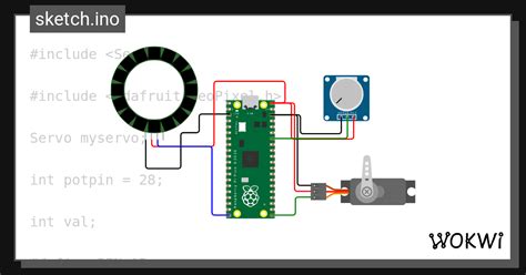 Servo Test Wokwi ESP32 STM32 Arduino Simulator