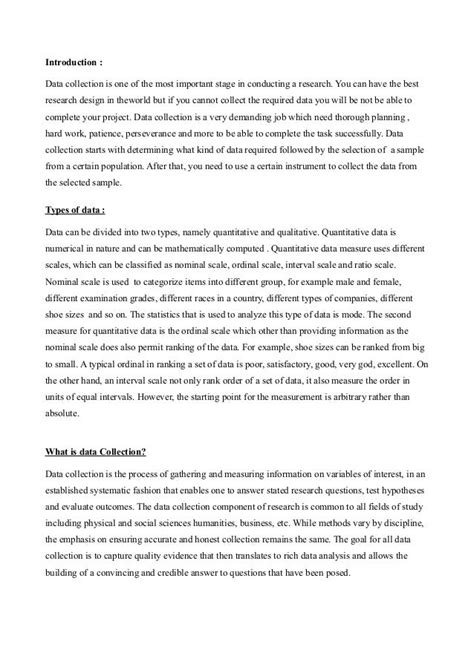 Data Collection Methods In Research