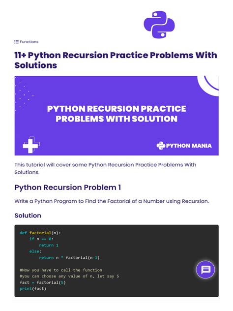 Python Recursion Problems And Solutions Pdf Algorithms And Data
