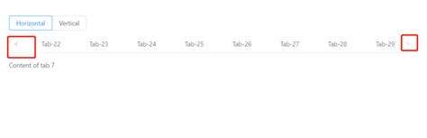 tabs组件内容太多时左右滑动点击了最后一项后回不到第一项上下滑动时只能通过鼠标滚动上下滚动如果页面还有滚动条时不方便操作 Issue ant design