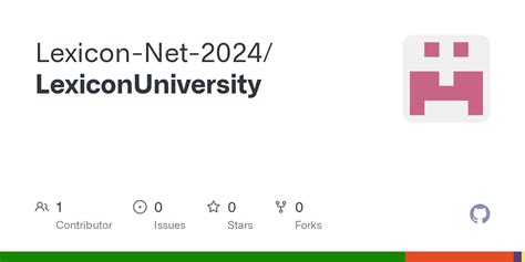 Github Lexicon Net 2024lexiconuniversity