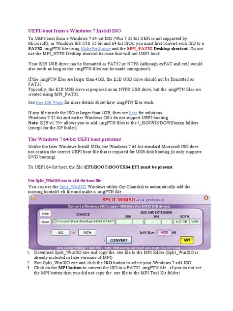 How To Make Usb Uefi Download Free Pdf Microsoft Windows Computer