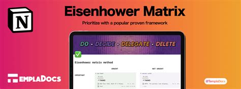 Free Notion Eisenhower Matrix Template Rfreenotiontemplates