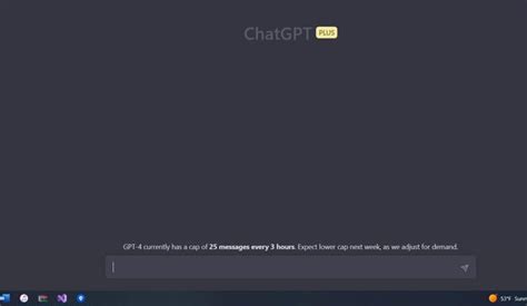 gpt 4 currently has a cap of 25 messages every 3 hours expect lower