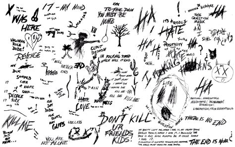 Xs Handwritten Drawings Rxxxtentacion