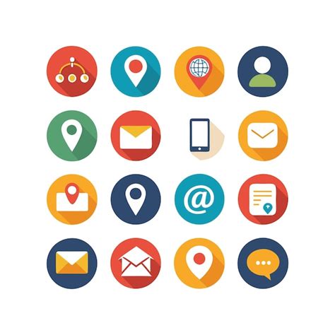 Colección De Conjuntos De Iconos Para Sitios Web Y Aplicaciones Móviles Vector Premium