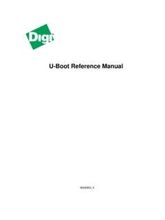 U Boot Reference Manual Digi International U Boot Reference Manual Digi International Pdf